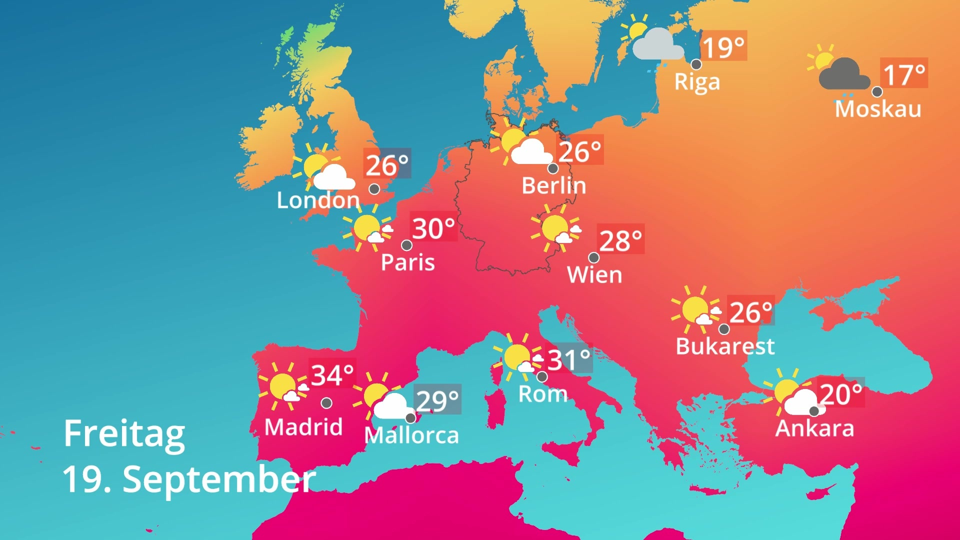 Prognose: Temperaturen von Spanien bis zur Türkei - Europa: Wie wird das Wetter? | Video | wetter.de