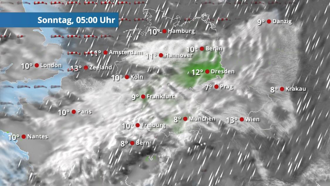 42-Tage-Wettertrend: Oktober bringt Regen und Sturm, November kommt mit Kälte, es kann schneien ...